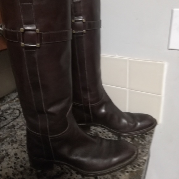 Sartore | Shoes | Sartore Womens Dark Brown Leather Riding Boots | Poshmark